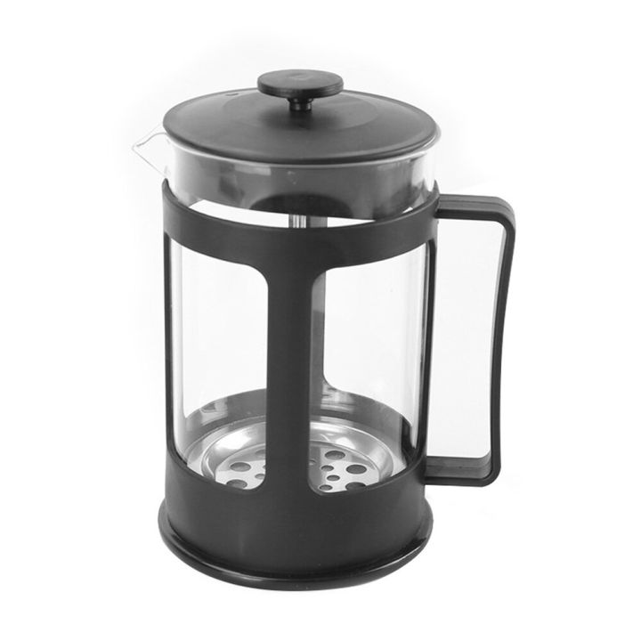 Coffee machine French stainless steel glass plunger pot | Daraz.com.bd