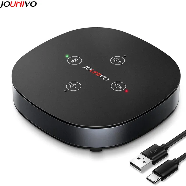 USB Conference Speaker, Microphone with Speakers, Omnidirection Zoom ...