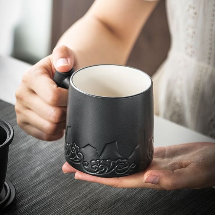 Ceramic Office Cup Tea Separated Tea Cup Men's and Women's Personal ...