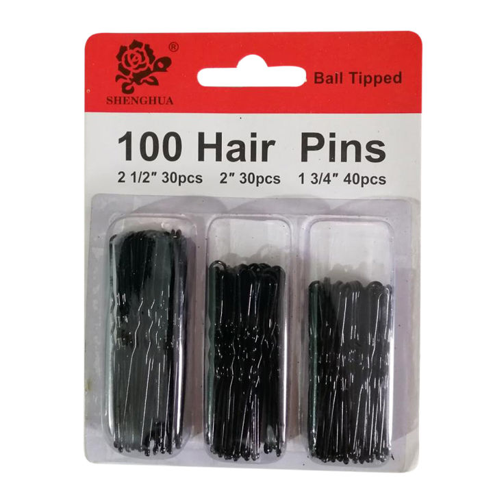 100 Pcs White Bobby Pins for Girls - Hair Clips for All Styles | Daraz ...