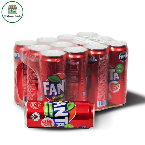 Fanta Strawberry Can Soft drinks 24 pieces - Full Case 320ml | Daraz.com.bd