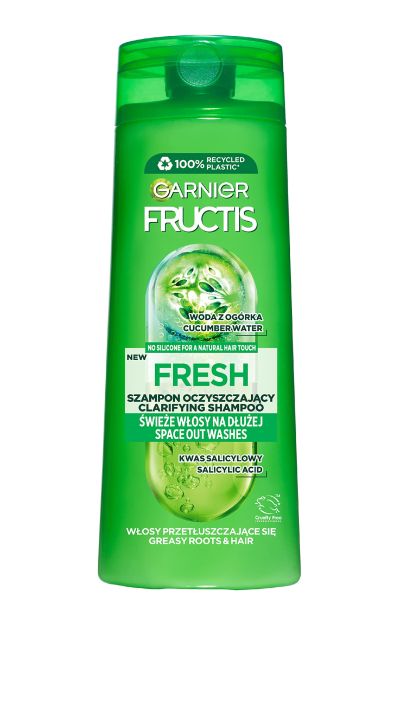 International European product Hair care Fructis Fresh shampoo used for ...