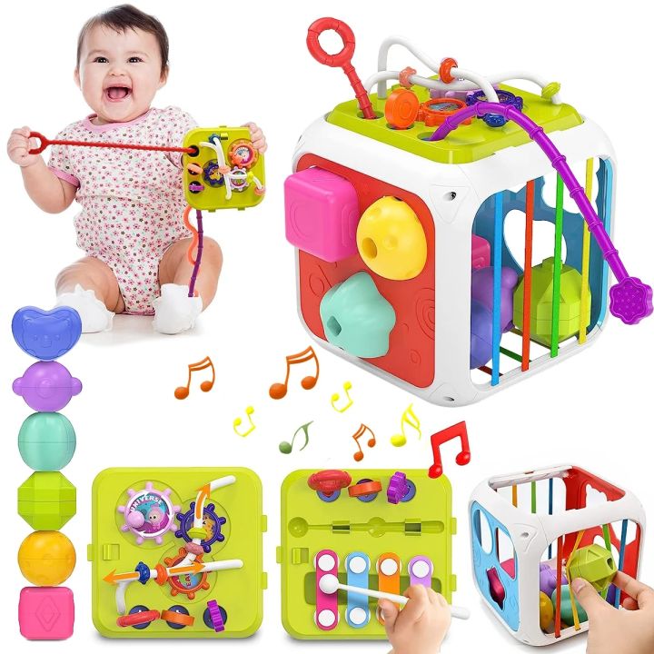 New Colorful Shape Blocks Sorting Game Baby Montessori Learning ...