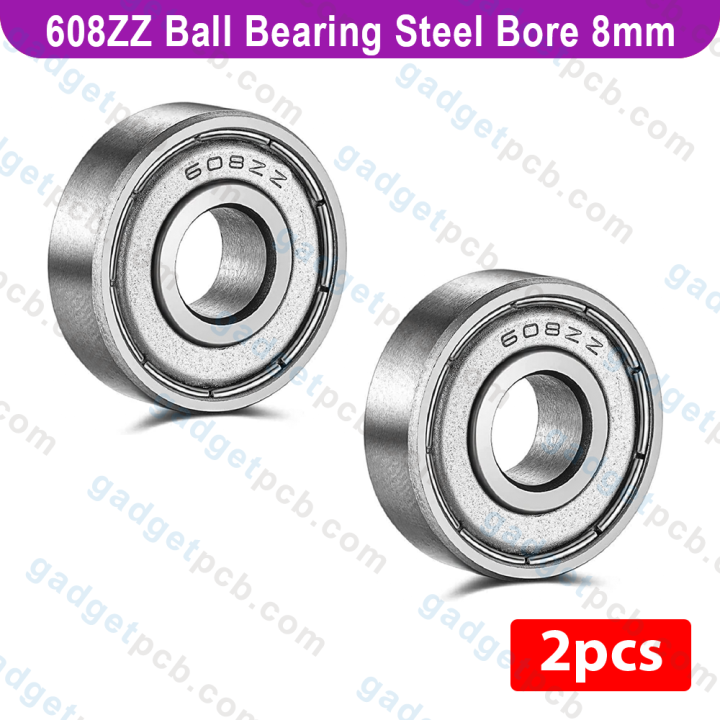 608ZZ Deep Groove Bearings 608 ZZ 8 x 22 x 7mm Bearing Steel Hole diameter 8mm Rod Bearings ...