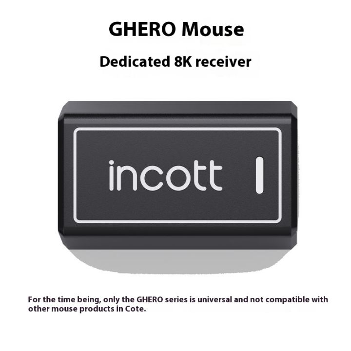 Incott GHERO Wireless Mouse Dual Mode PAW3395 Sensor RGB Low Latency ...