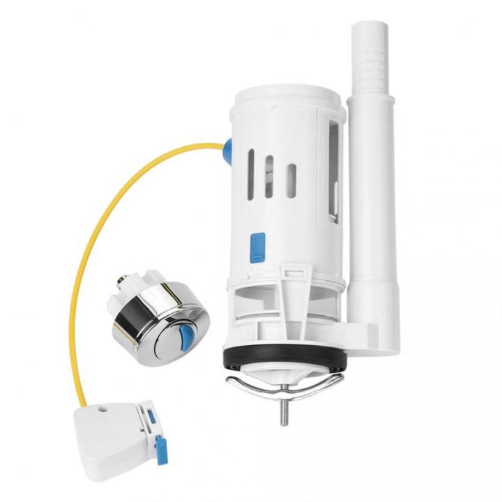 ABS Plastic Fitting Push Button Dual Drain Valve Toilet WC Flush ...