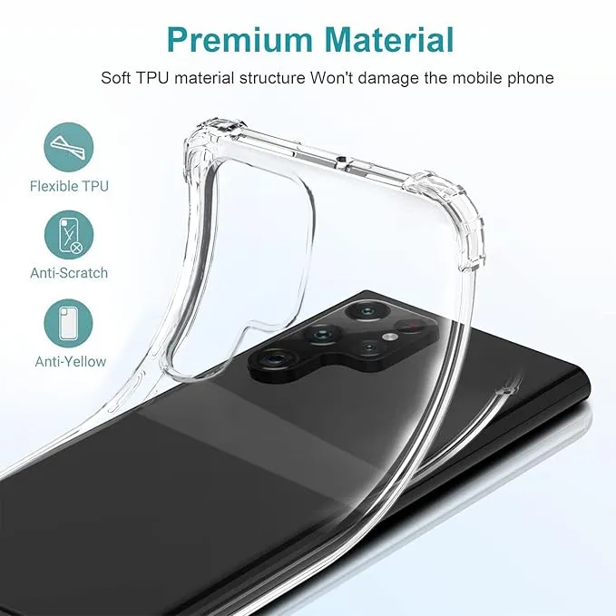 Samsung S24 Ultra Soft TPU Back Case – Flexible, Transparent ...