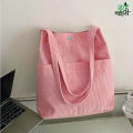 Corduroy Tote bag for Girls And women, Trendy Top Handle With Outside ...