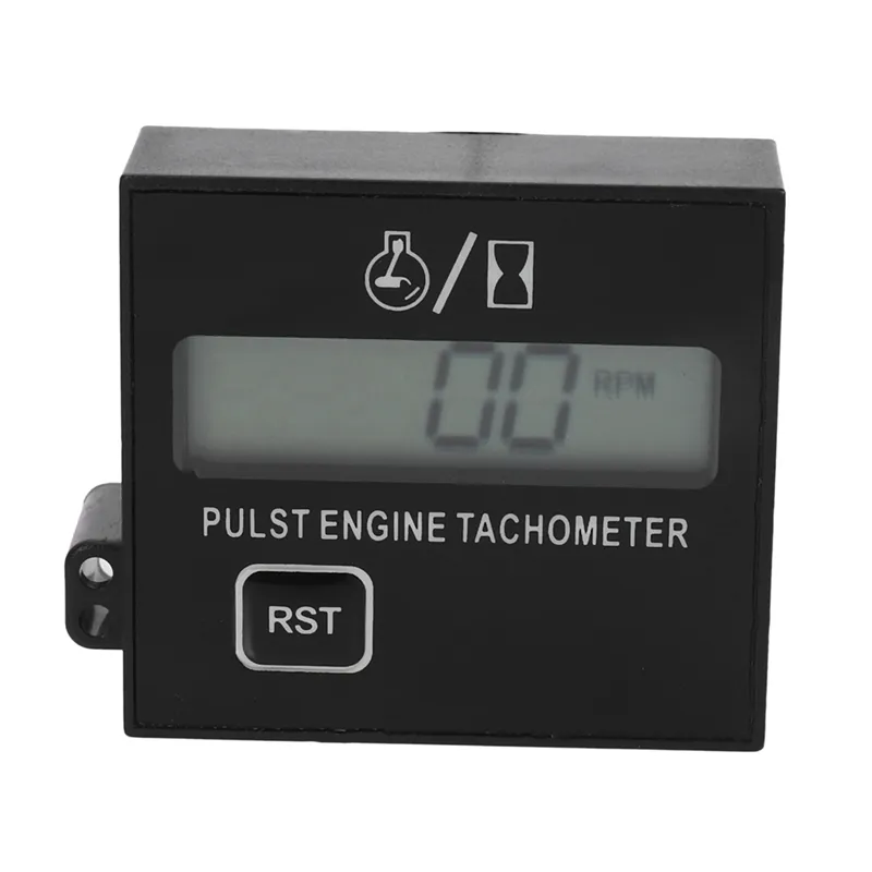 2X New Gasoline Digital Engine Tachometer Inductive Pulse Tachometer ...