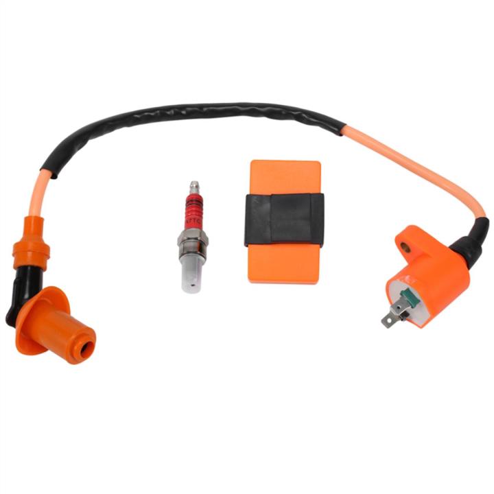 Motorcycle Racing Ignition Coil Spark Plug CDI for GY6 4-Stroke Moped ...