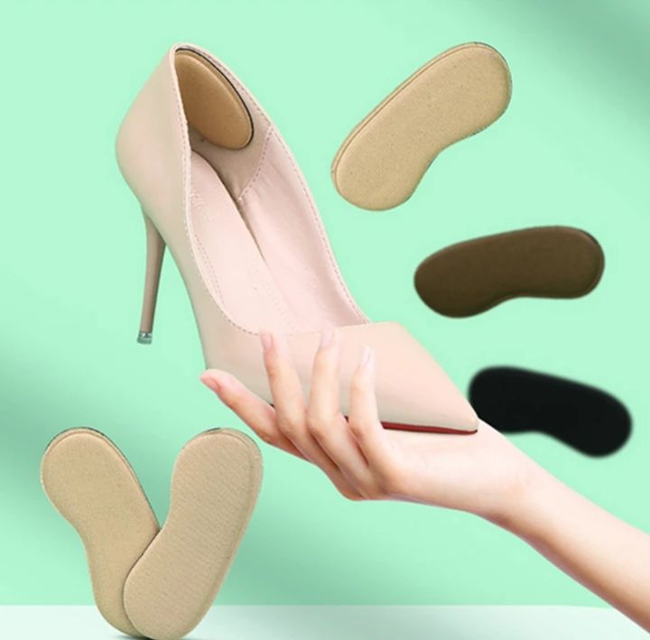2 Piece Soft Foam Insoles High Heel Shoes Pad Inserts Heel Feet Stick ...
