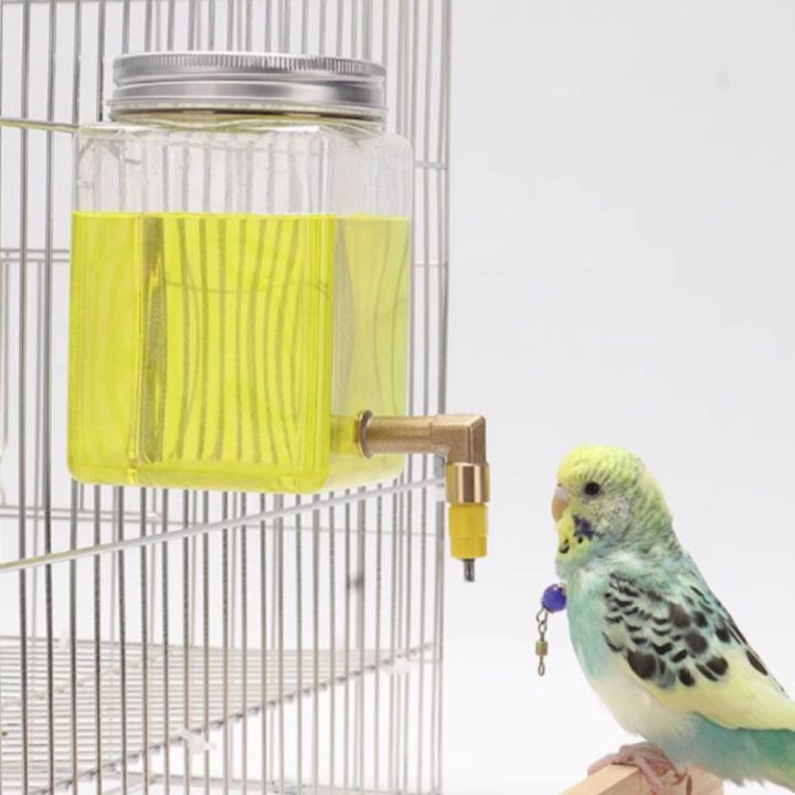 Not Easily Dirty 520ML Bird Water Feeder Dangling Leakproof Parrot ...