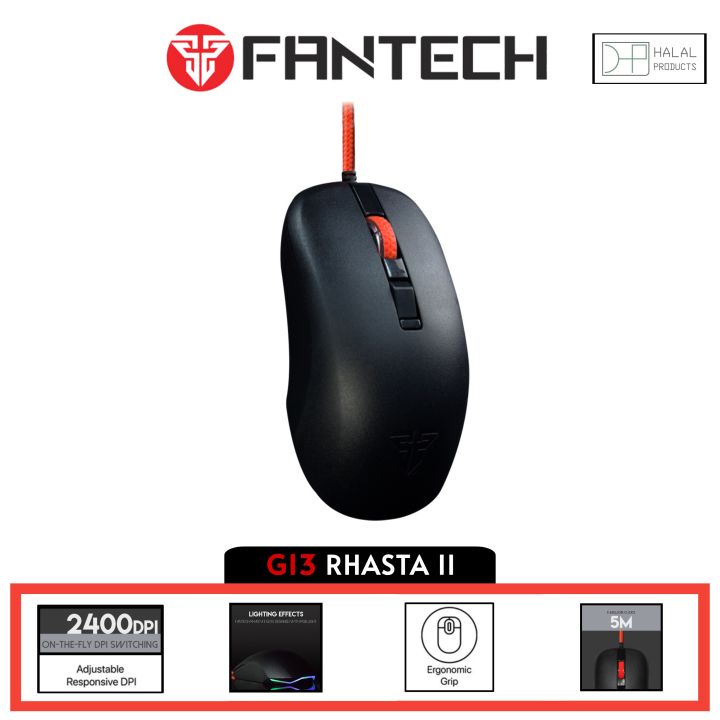 Fantech G13 Rhasta II Pro 2400 DPI Gaming Mouse – USB Wired | 3 Buttons ...