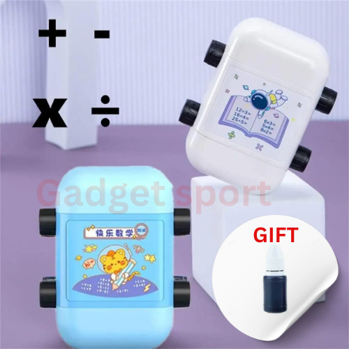 Math Stamp Roller 2 In 1 [Addition and Subtraction ,Multiplication ...