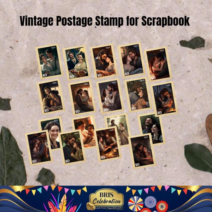 Scrapbook Postage Stamp Set vintage version 18 pcs | Daraz.com.bd