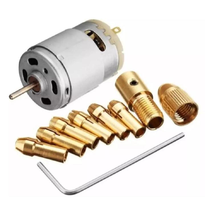 Dc motor drill chuck store