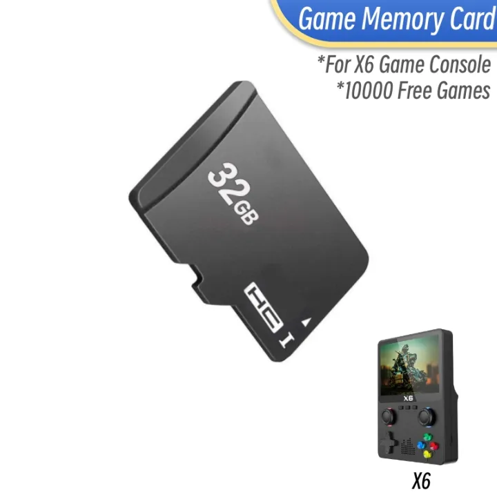 Game Card For X6 Game Console TF Memory Card 8GB/32GB With 10000 Free ...