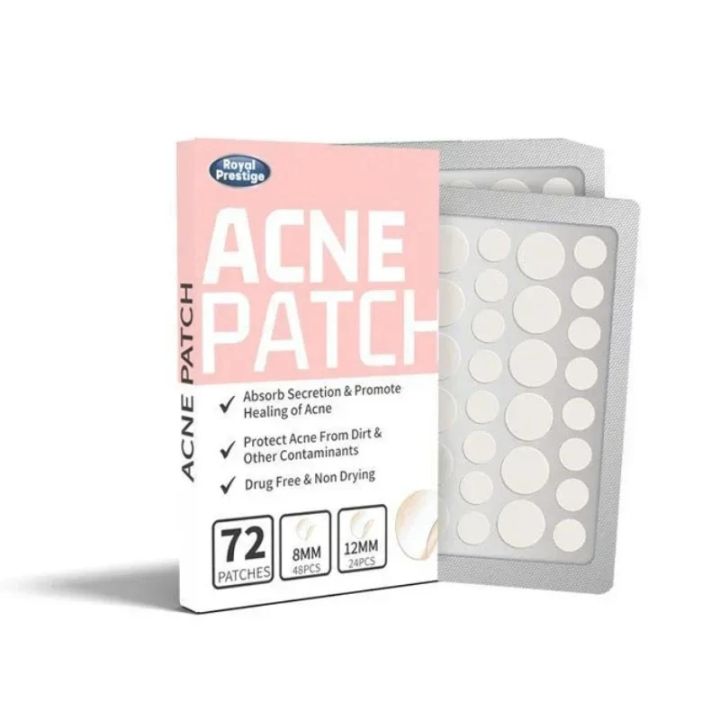 72 Invisible Acne Patches Removal Pimple Anti-Acne Hydrocolloid Patches ...