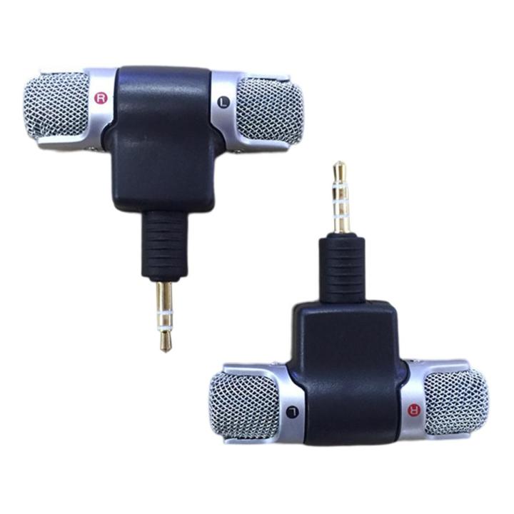 Mini 3.5mm Jack Microphone Stereo Mic For Recording Mobile Phone Studio ...