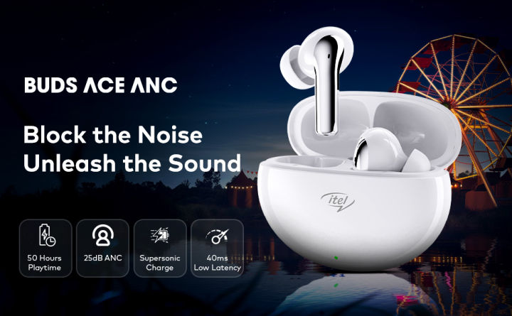 Itel Buds ace ANC "Wireless Earbuds bluetooth" smooth and quality ...