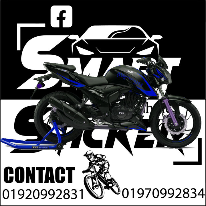 Apache 4v set sticker available now || Body sticker || decal sticker ...