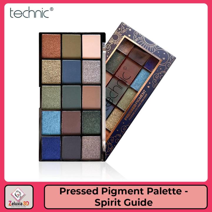 Technic 15 Colors Pressed Pigment Palette - Spirit_Guide | Daraz.com.bd
