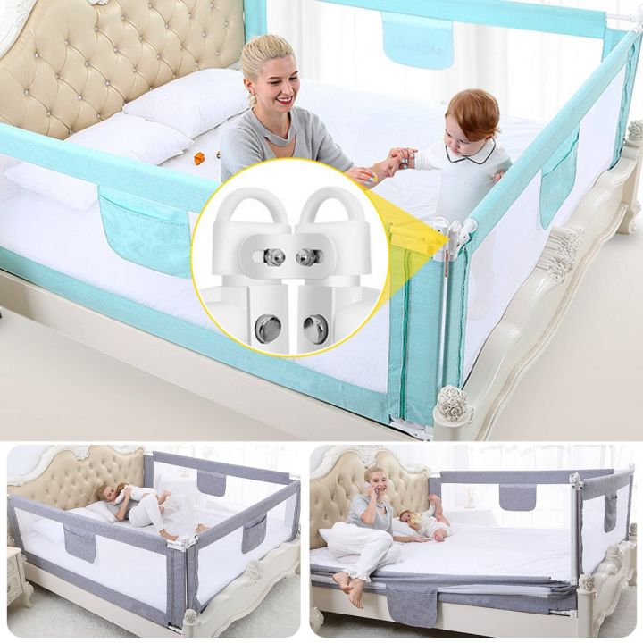 150cm Adjustable Baby Infant Bed Guard Rail Toddler Safety Barrier ...