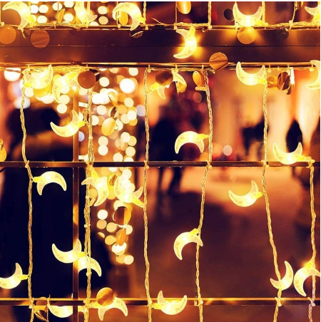 1.5/3M Led String Lights Moon String Lights Ramadan Decorative String ...