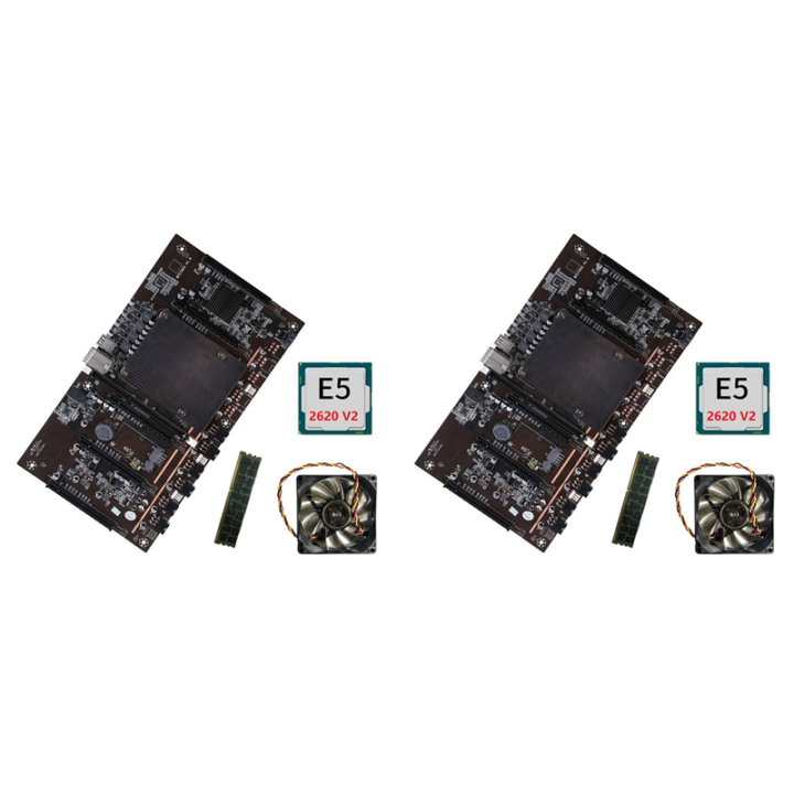 NAMUNY 2X X79 H61 BTC Miner Motherboard with E5 2620 V2 CPU+RECC 4G ... NAMUNY 2X X79 H61 BTC Miner Motherboard with E5 2620 V2 CPU+RECC 4G ...