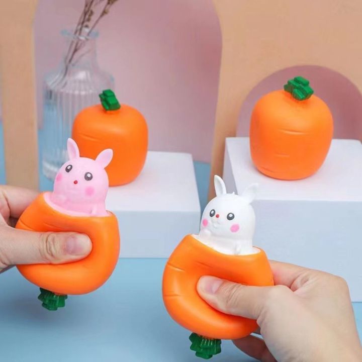 【Be worth】 New Creative Carrot Rabbit Cup Cartoon Novelty Squeeze Toys ...