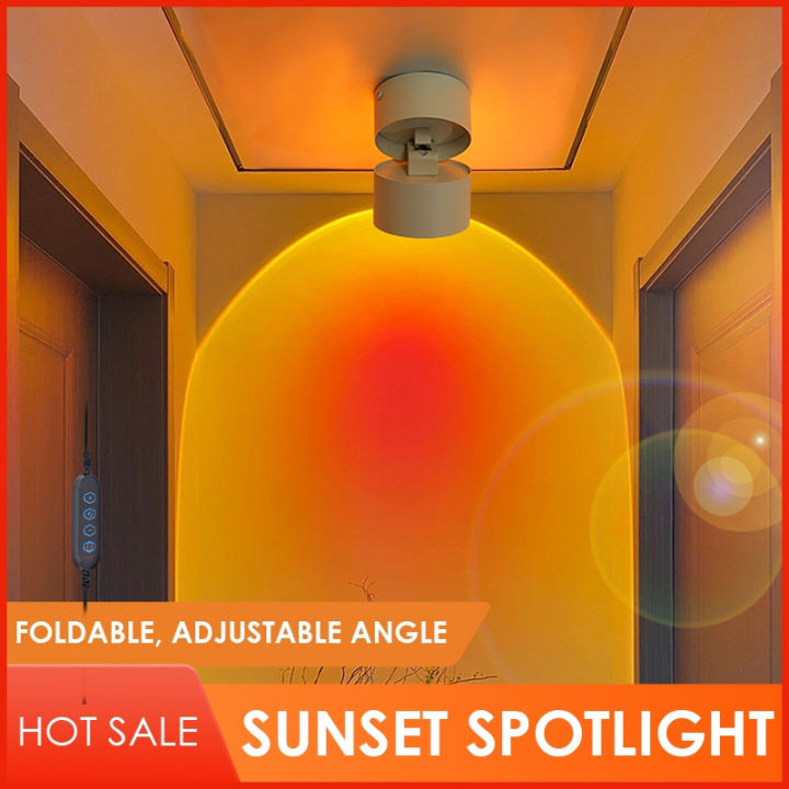 【Atoztide Store】Led Sunset Downlight Spotlights Projector Night Ceiling ...