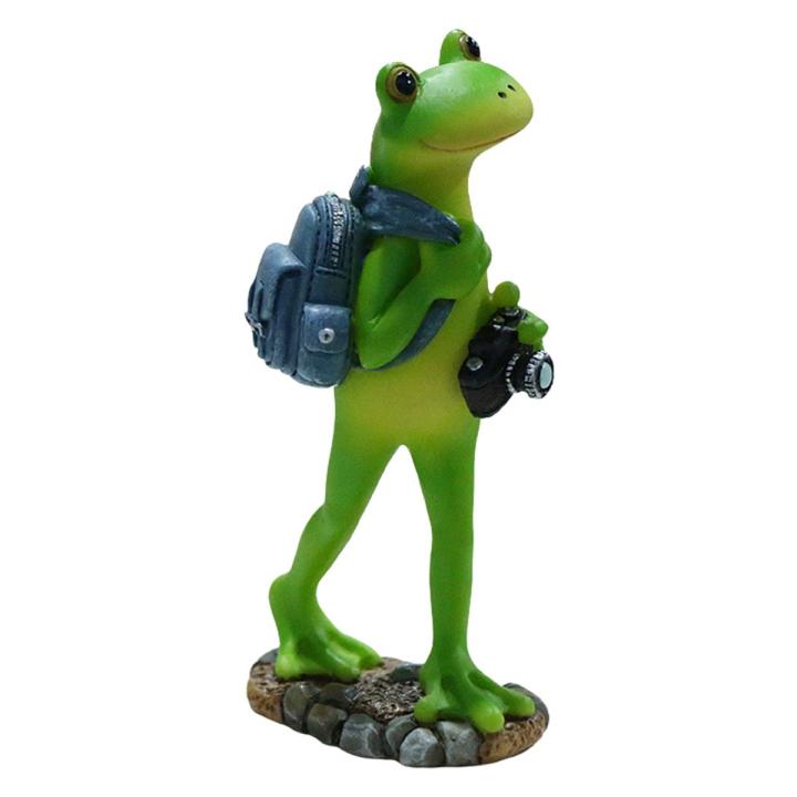 Mini Frog Figurine Craft Frogs Statue Desk Cabinet Decoration Travel ...