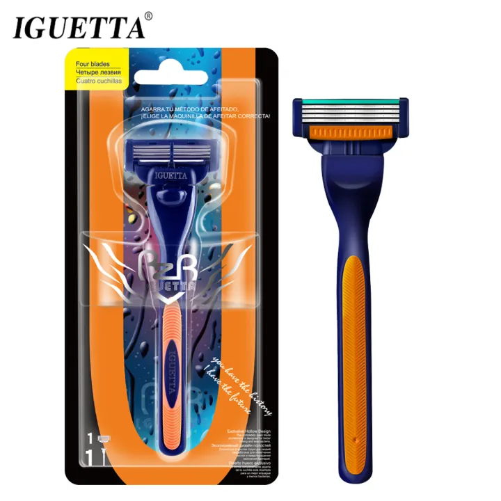 【New-store】 IGUETTA 1 Handle 1 Head Men Razor With Strip Durable ...