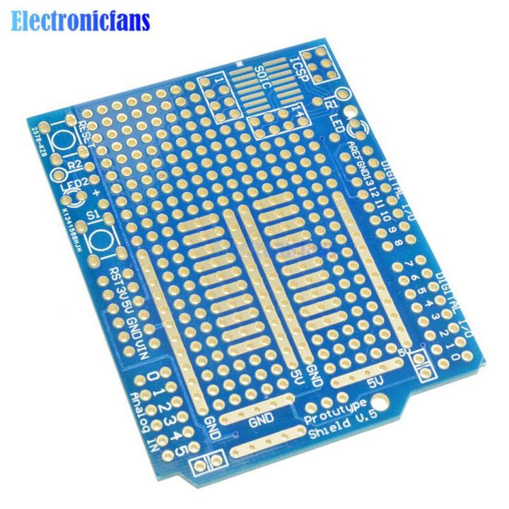 【happy one】Prototype PCB For UNO Shield Board FR-4 Fiber 2mm 2.54mm DIY ...