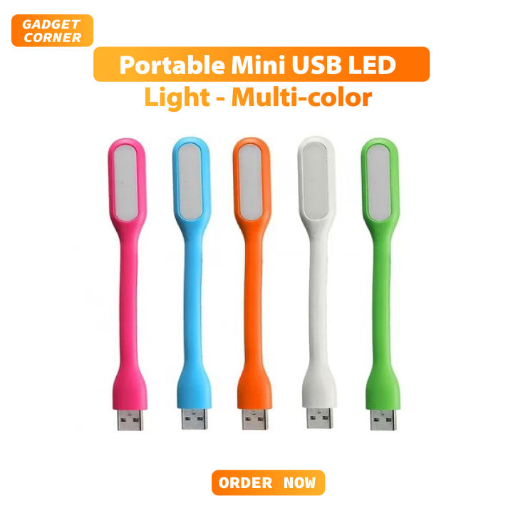 Portable Mini USB LED Light - Multi-color | Daraz.com.bd