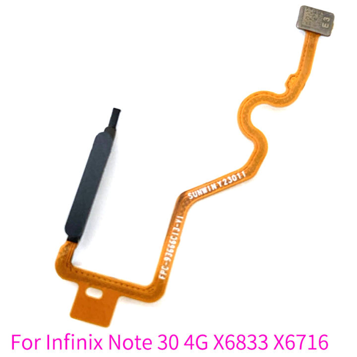 For Infinix Note 30 4G X6833B X6716B Home Button Fingerprint Menu ...