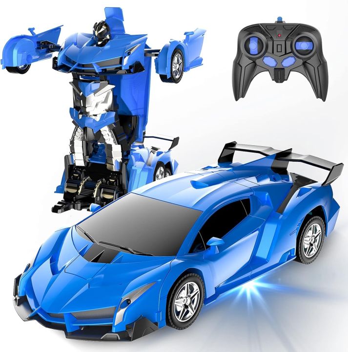 Transform Car Robot Toy with Lights Deformation RC Car | Daraz.com.bd