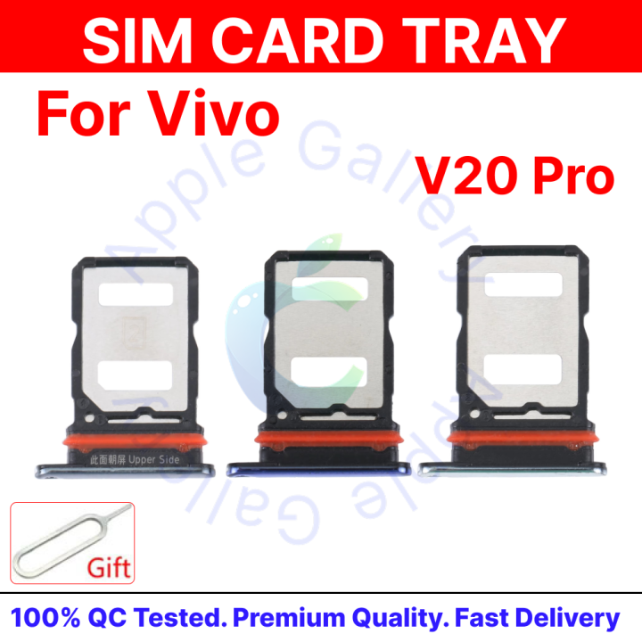 For Vivo V20 Pro Sim Tray and SD Card Slot with Ejector Pin Replacement ...