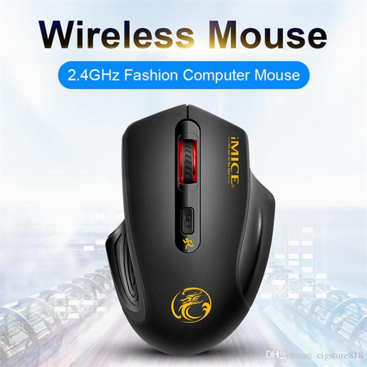 iMICE E1800 Ergonomic Design 2.4GHz Wireless 1600 DPI Adjustable Office ...