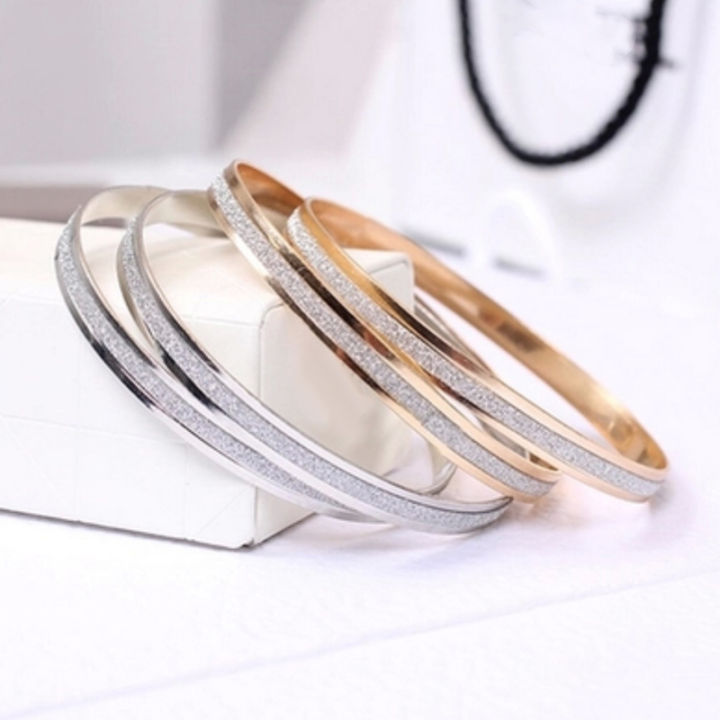 Luxury Round Bracelet For Women Frosted Women Bracelet Double Line ...