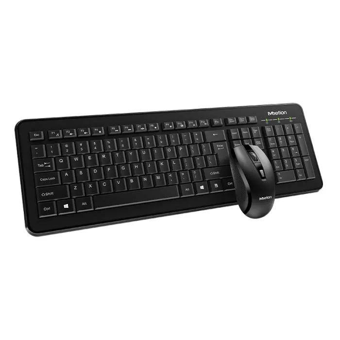 Meetion C4120 Wireless Keyboard and Mouse Combo Black and White color ...