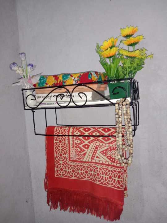 Wall mounter Quran Sharif Rack Janamaz Holder | Daraz.com.bd