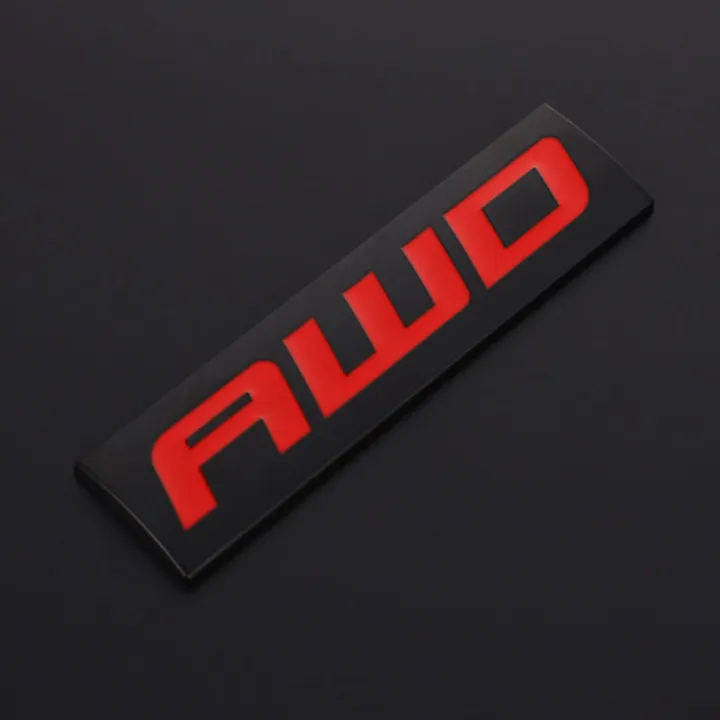 【DATA FROG Global MALL】3D Metal Car Stickers AWD Emblem Rear Decals for ...