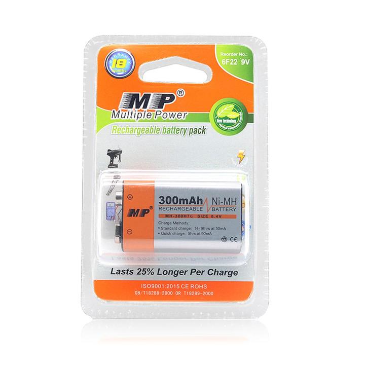 MP 9V 6F22 300mAh Ni-MH Rechargeable Battery | Daraz.com.bd
