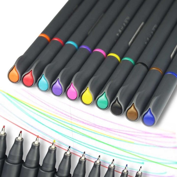 Fineliner Pen, Chukchi Fine Line Drawing Pen Fineliner Color Pens Set 0 ...