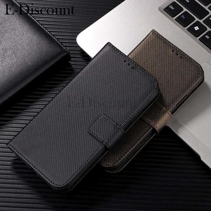 New Flip Case For TCL L10 Pro Cover Diamond Pattern Card Slot Soft ...
