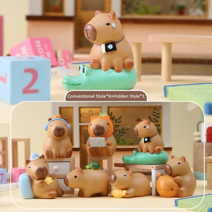 New Capybara Blind Box Multicolor Action Figures Animal Capybara ...