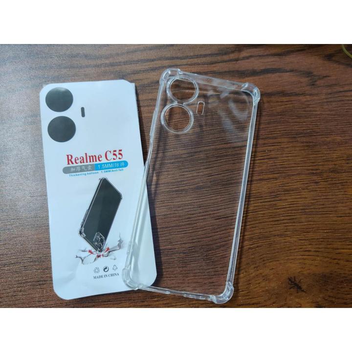 for realme c55 soft clear transparent back cover | Daraz.com.bd