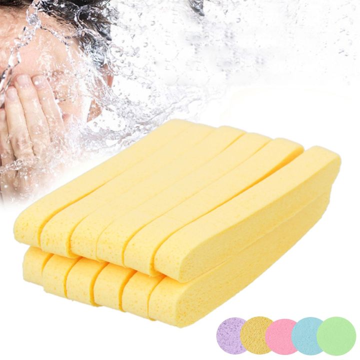 12Pcs/Set Face Wash Sponge Compressed Facial Spa Pads Exfoliating ...