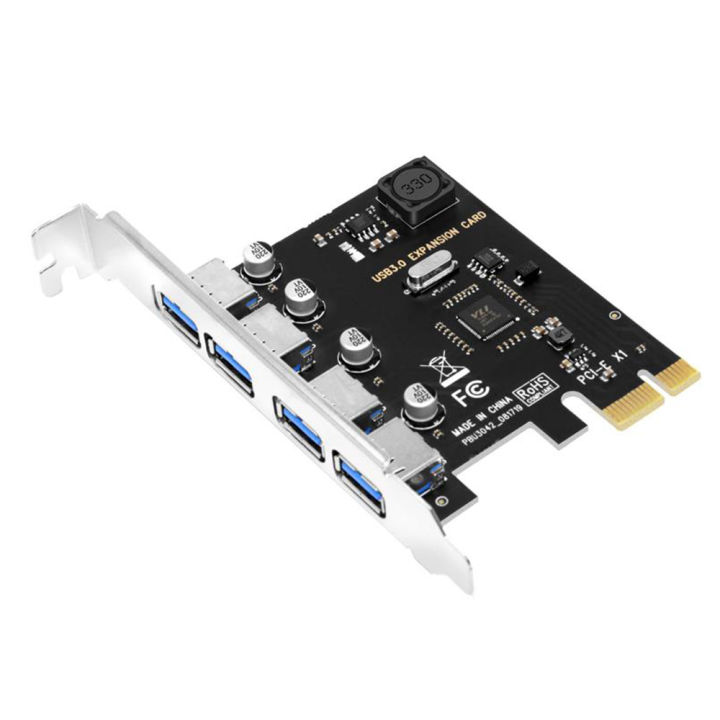 【FUPANG】SSU 4 USB 3.0 PCI-E Expansion Card PCI Express PCIe USB 3.0 HUB ...